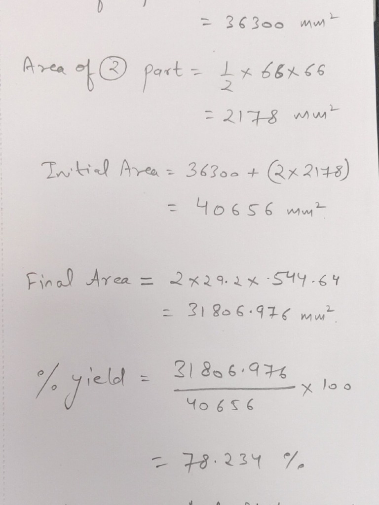 Calculation of Yield | PDF