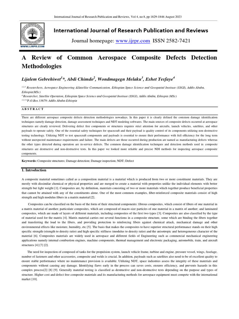 Composite Defects and NDTs | PDF