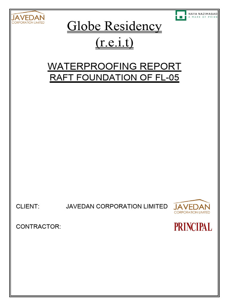 Waterproofing Report - FL-05 | PDF | Architectural Design | Architecture