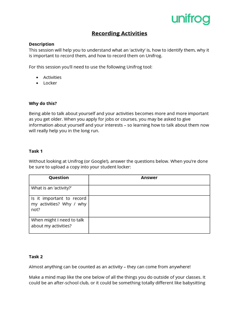 Distance Learning - Recording Activities | PDF | Cognitive Science ...