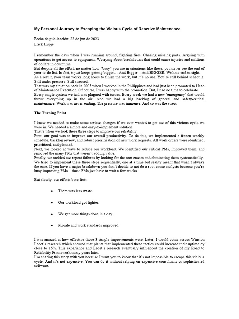 My Personal Journey To Escaping The Vicious Cycle of Reactive ...