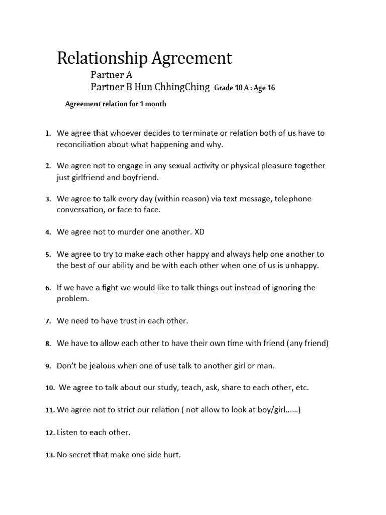 Relationship Agreement | PDF