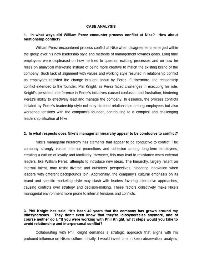 NIKE Case Analysis | PDF