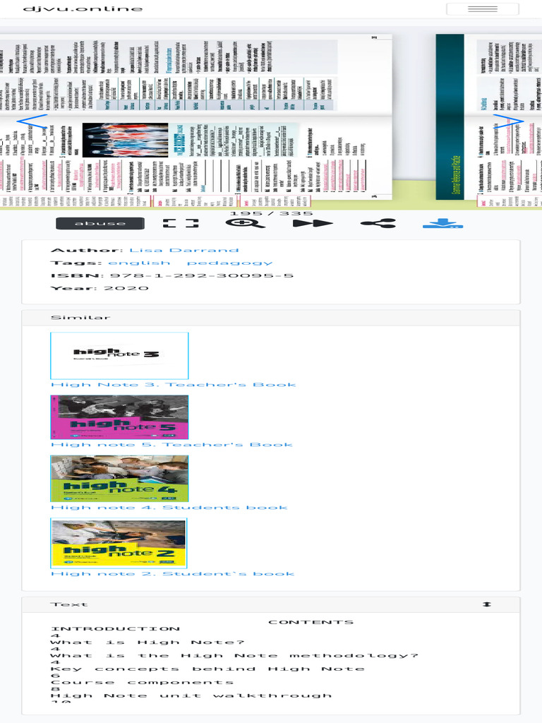 High Note 4. Teachers Book - Lisa Darrand - 2020 | PDF