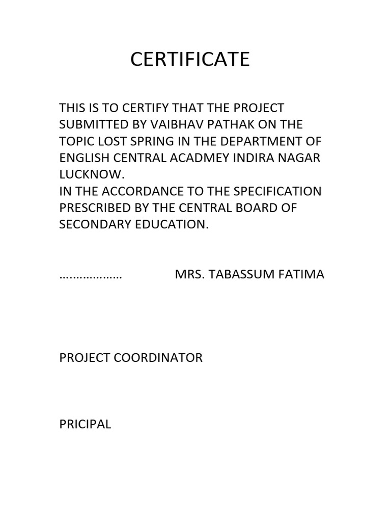 Certificate - Docx 898467 | PDF