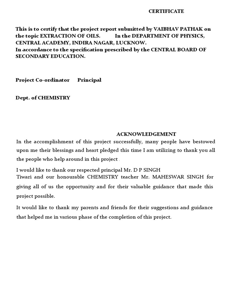 Certificate and Acknowledgment - Docx 896 | PDF