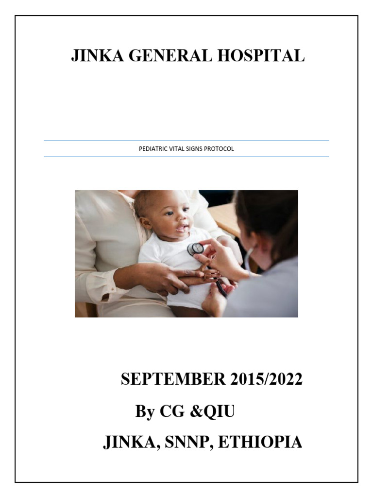 Pediatric Vital Sign Protocol | PDF