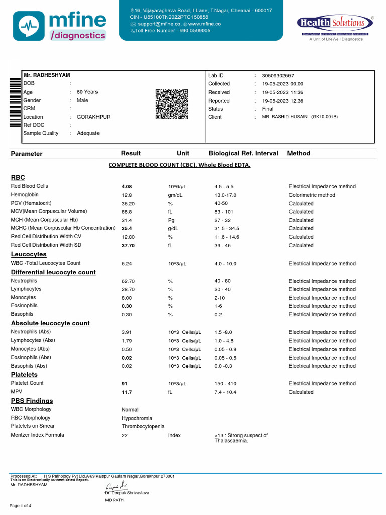 Multi Lab Id Report | PDF