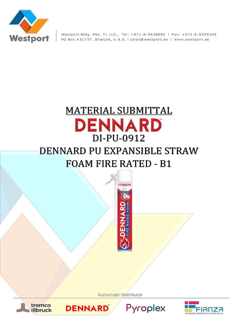 FR Foam-Submittal 2023 - Compressed | PDF | Physical Sciences | Materials