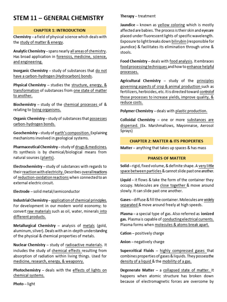Stem 11 - General Chemistry | PDF | Numbers | Mixture