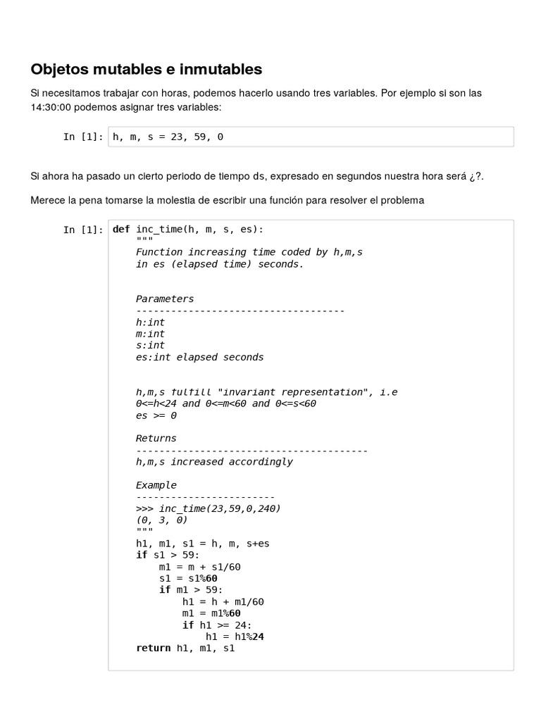 Mutabilidad V.S. Inmutabilidad | PDF