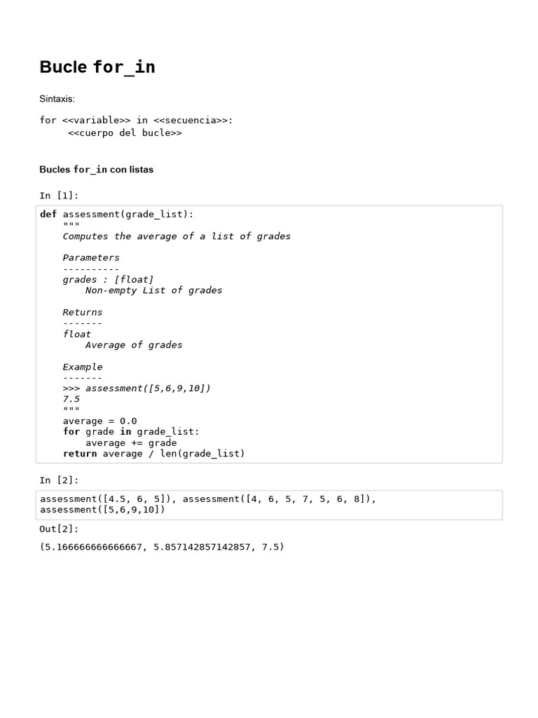 Bucles For | PDF | Integer (Computer Science) | Parameter (Computer ... Bucles For | PDF | Integer (Computer Science) | Parameter (Computer ...