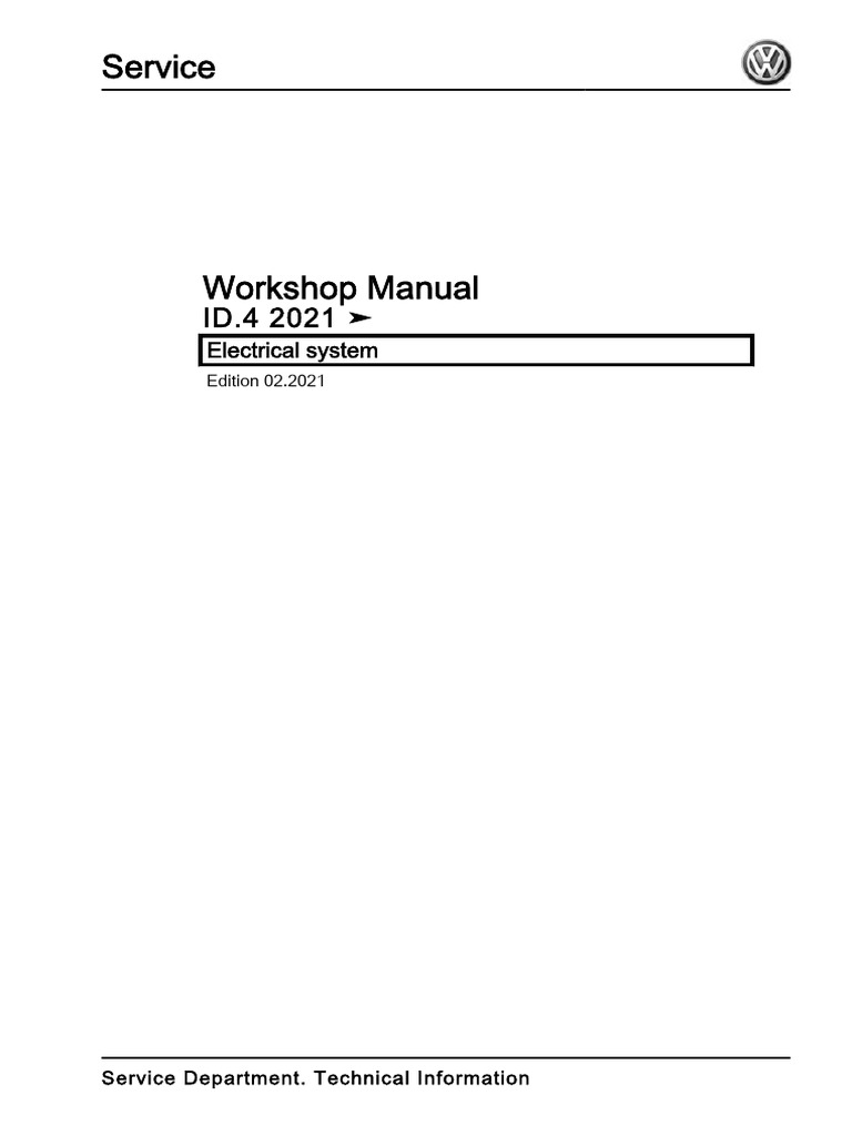 VW Id4 Electrical System Eng | PDF | Electrical Connector ...