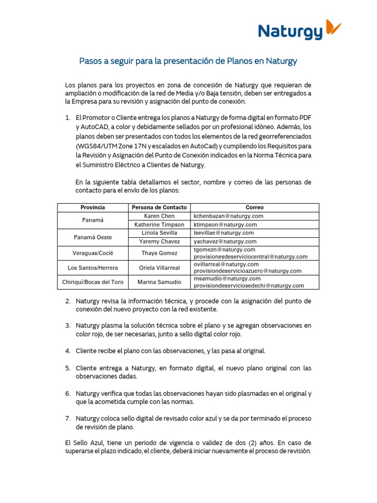Pasos-a-seguir-para-la-presentacion-de-Planos-en-Naturgy | PDF