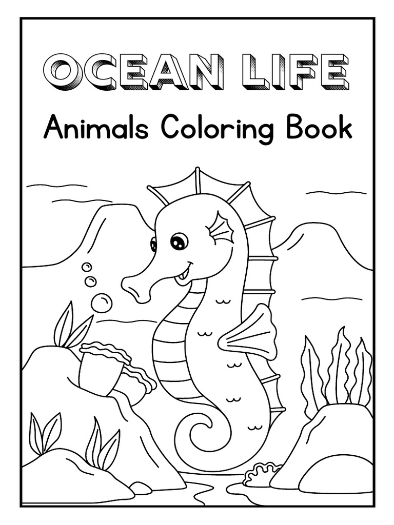 Ocean Life Coloring Book - 20240131 - 090030 - 0000 | PDF