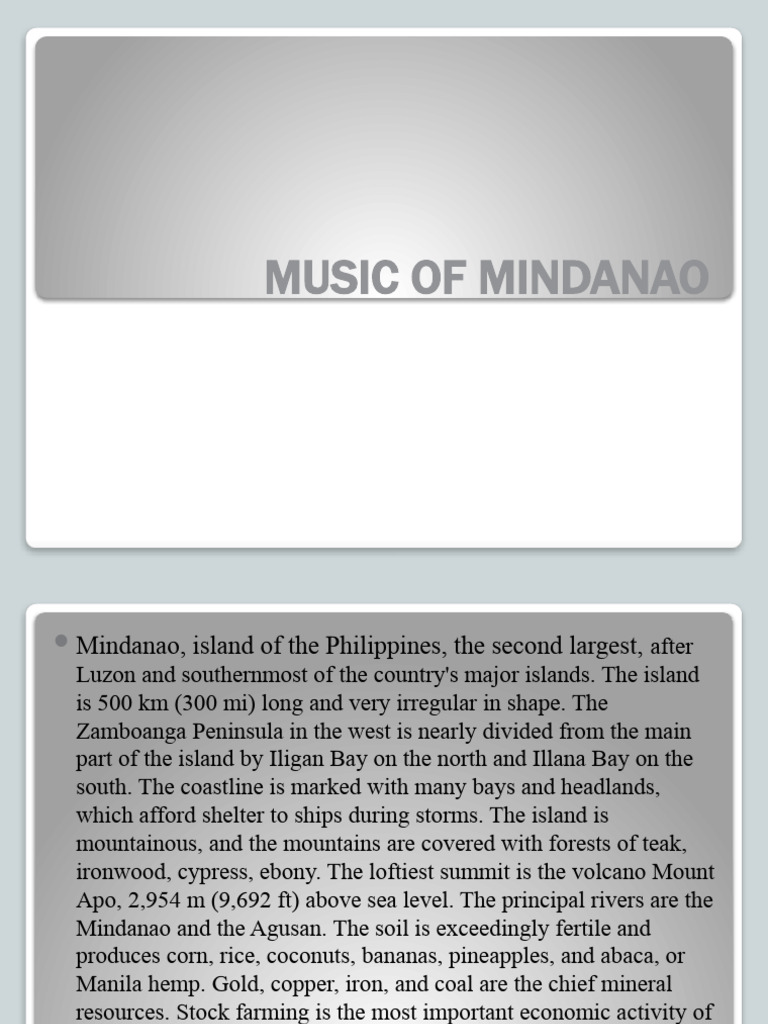 Indigenous Music of Mindanao | PDF | Mindanao | Performing Arts