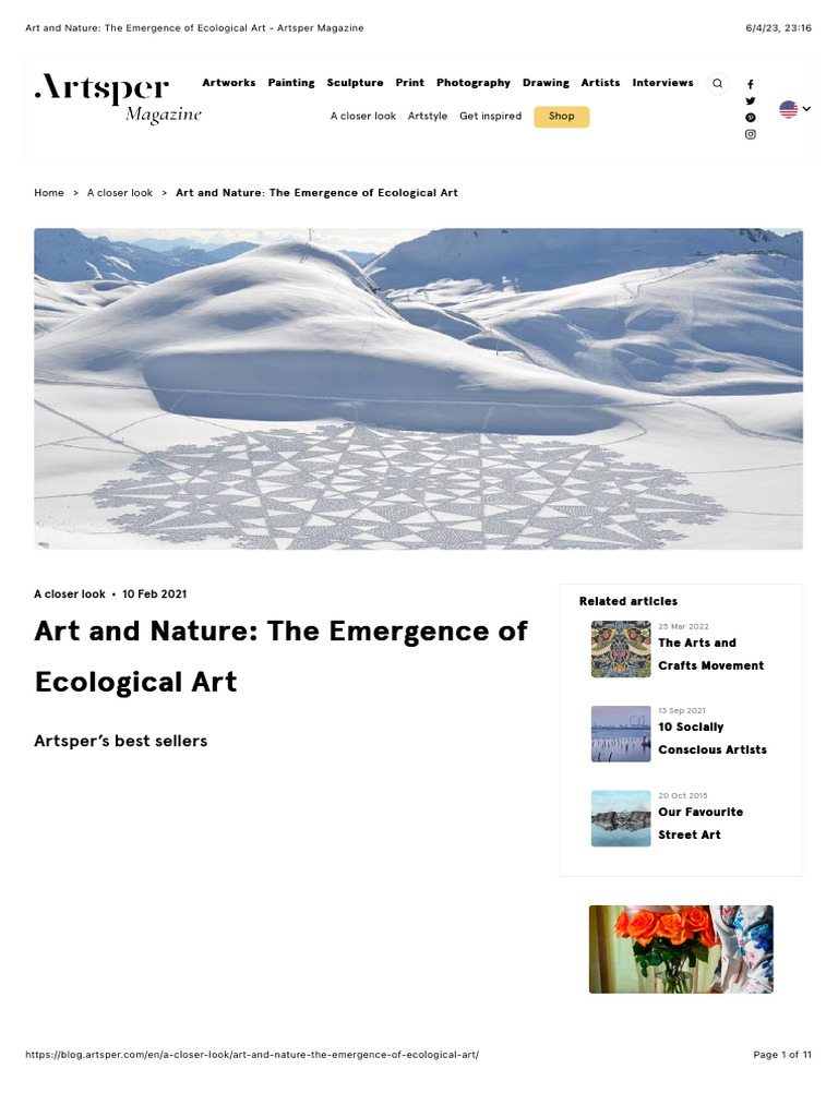 Ecological Art: Nature's Influence on Creativity | PDF | Nature | Earth ...