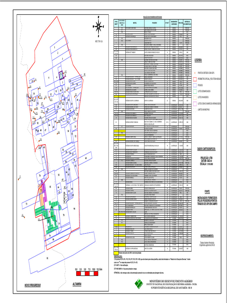 Mapa - Oficial (Posses e Lotes) (Anexo 1, Item D) | PDF