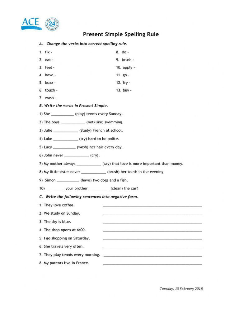 Present Simple | PDF