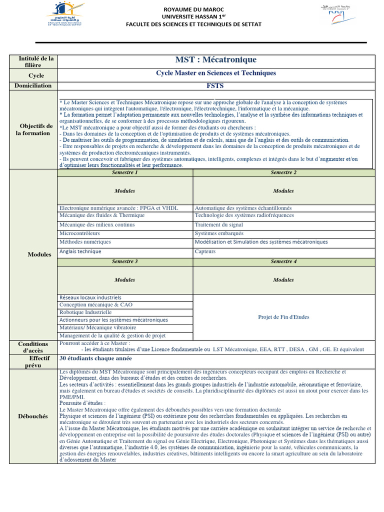 MST MECATRONIQUE9 Fiche Technique2 | PDF | Mécatronique | Électronique