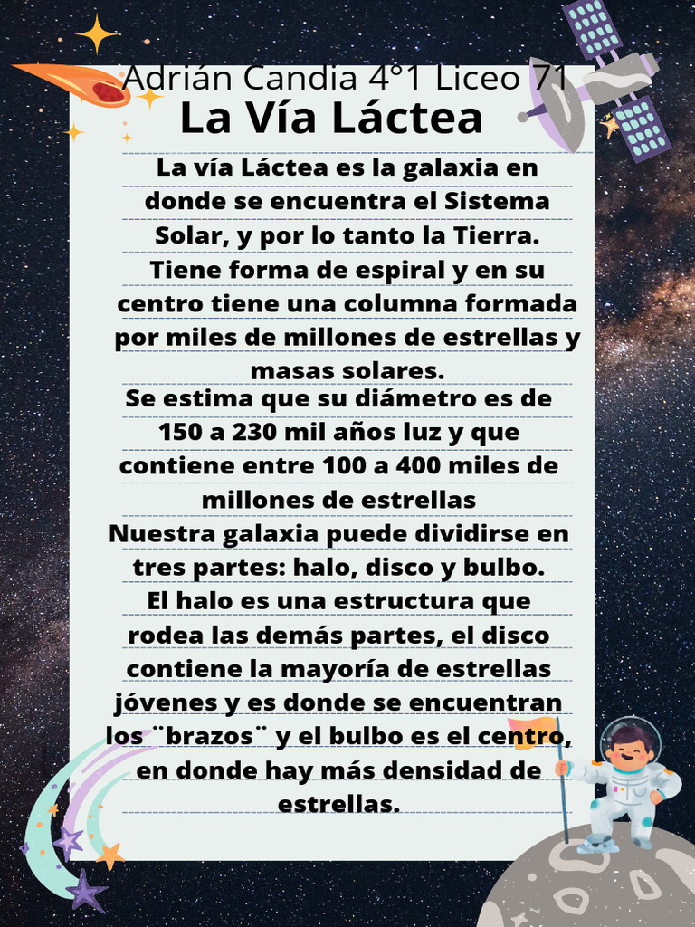 Via Lactea | PDF | Ciencia y matemáticas