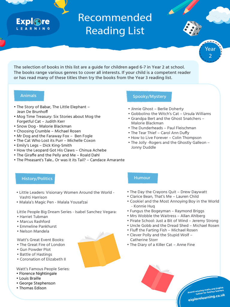 Year 2 Reading List for Kids | PDF