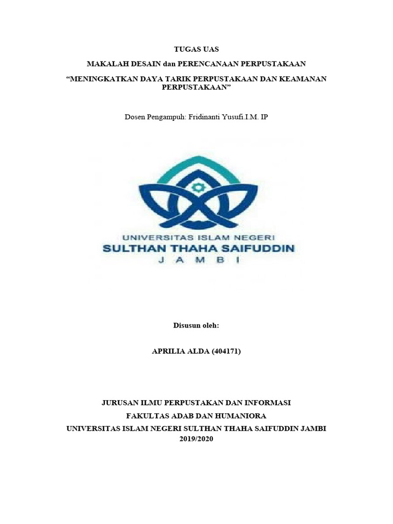 Cover Uas Bu Dina | PDF