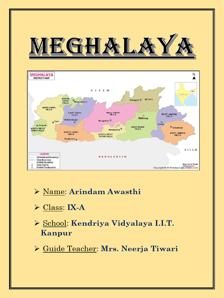 Meghalaya File-Arindam Awasthi, 9th A, KV Iit | PDF | Chili Pepper