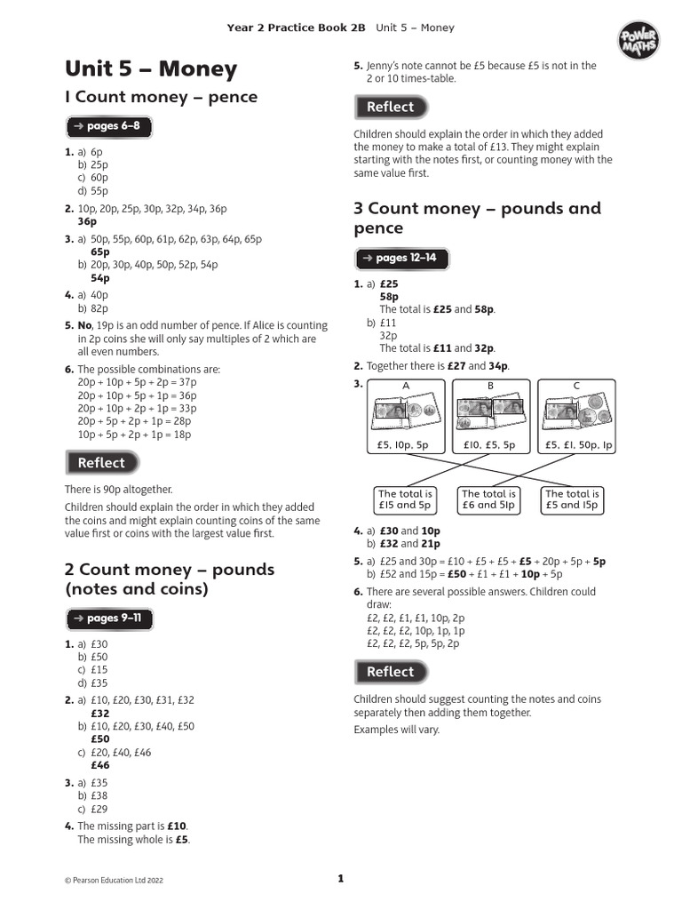 PM2 Y2B Practice Book Answer Sheet Compiled | PDF | Kilogram | Length