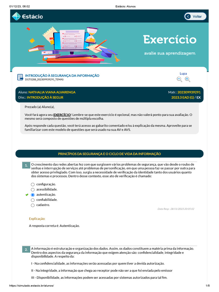 Tríade CID na Segurança da Informação | PDF | Segurança da informação ...