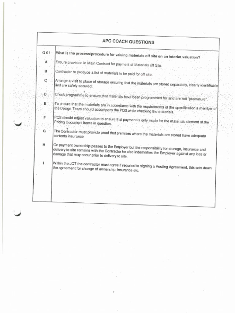 Apc Coach Questions | PDF