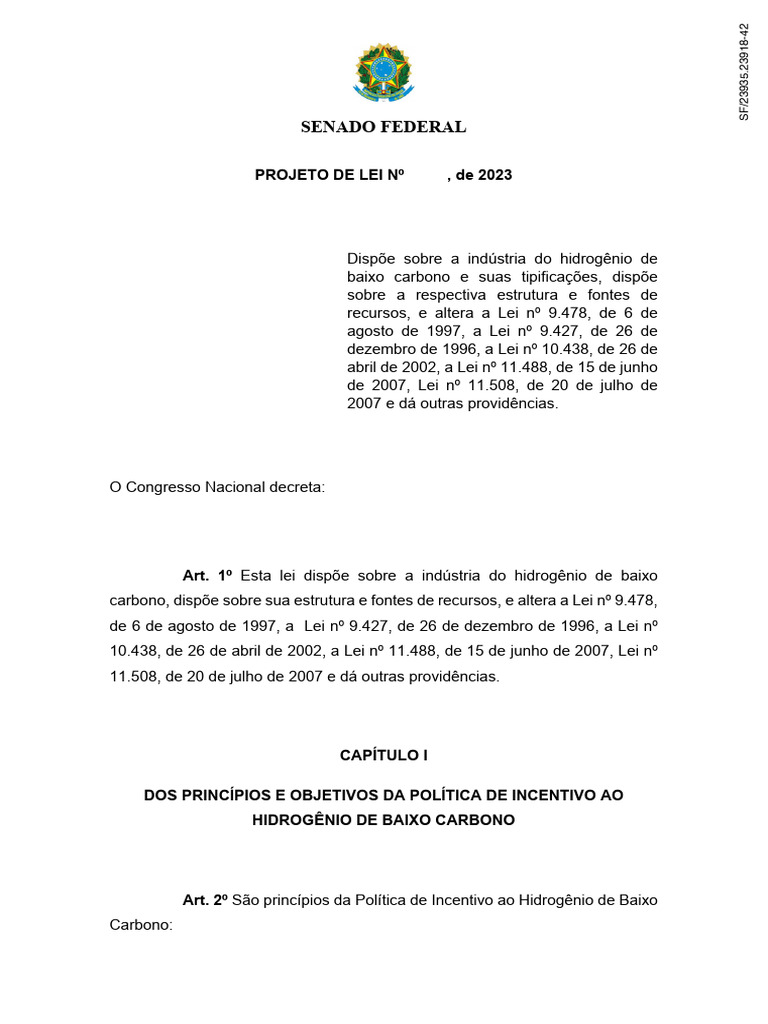 Projeto de Lei | PDF