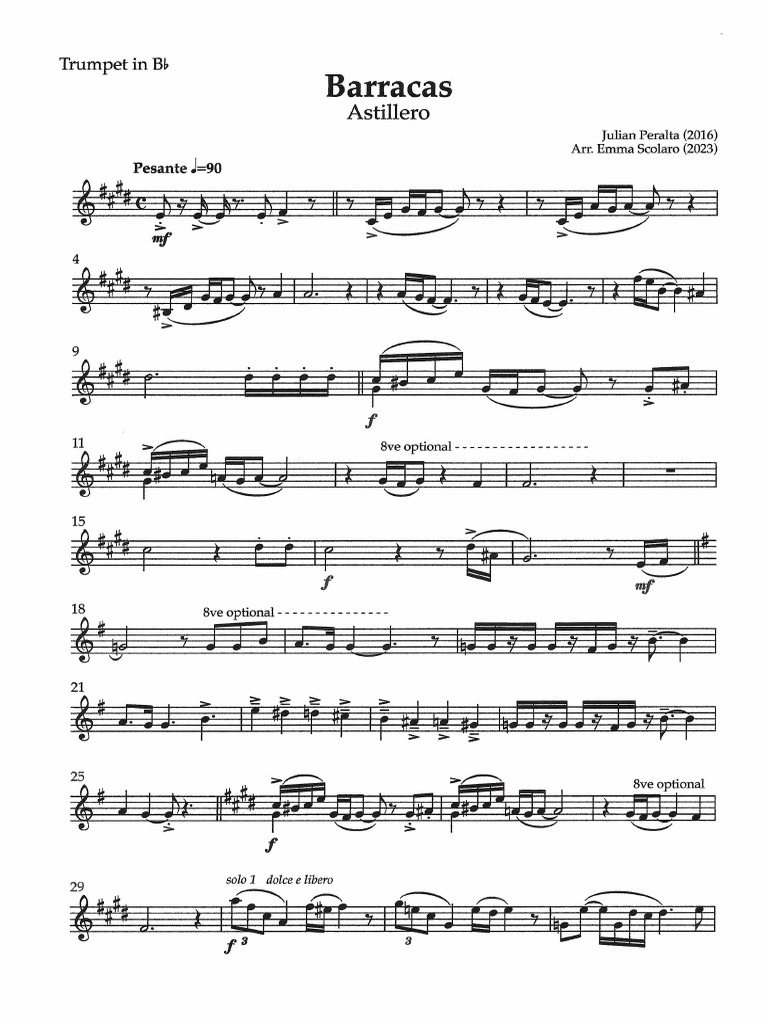 Barracas Trumpets BB | PDF