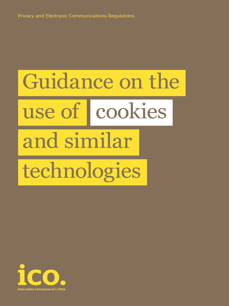 Ico Guidance On The Use Of Cookies Pdf Cookie Privacy