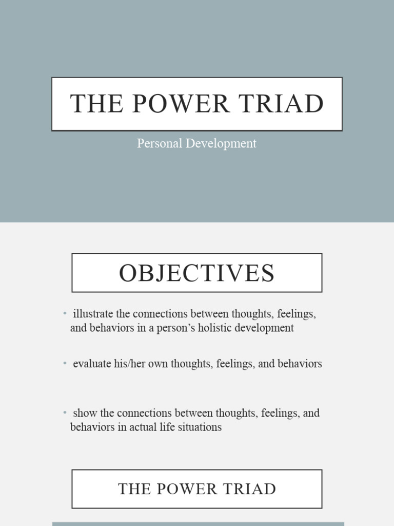 Understanding the Power Triad | PDF | Thought | Feeling