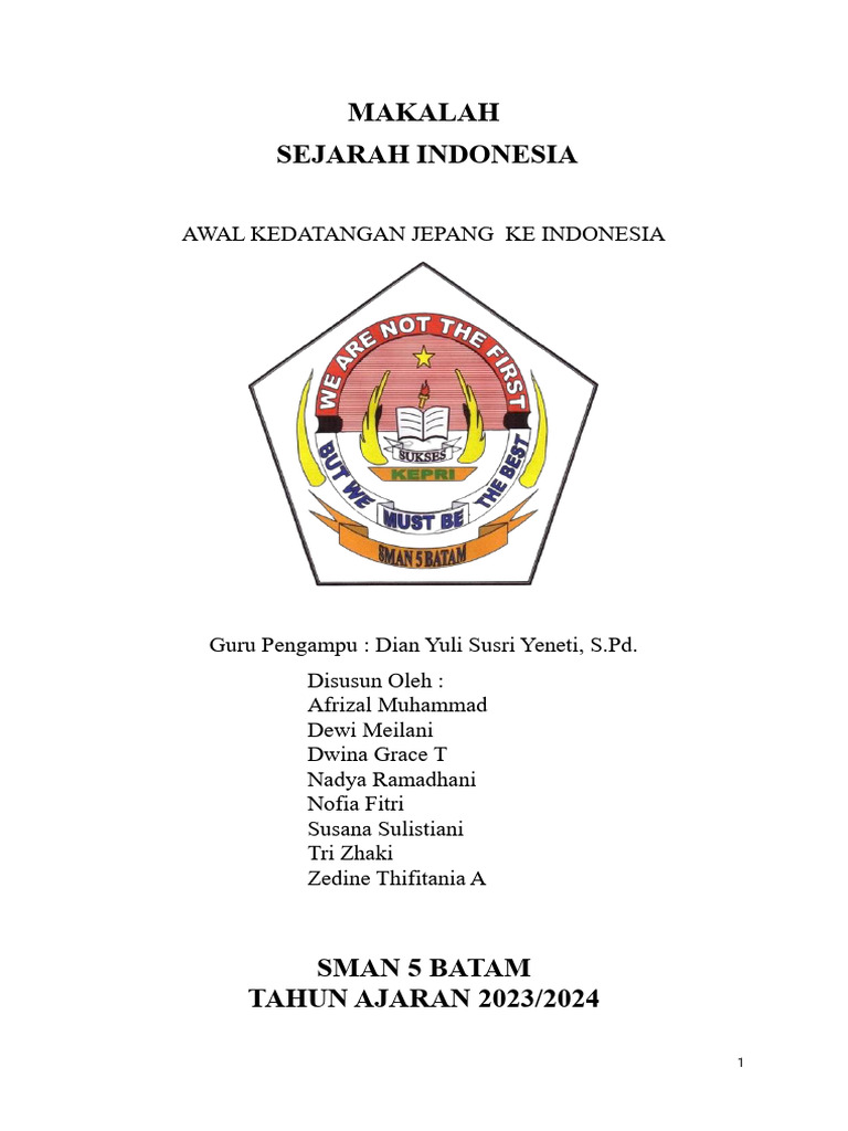 Makalah Sej - Indo KEL.4 | PDF | Perjalanan