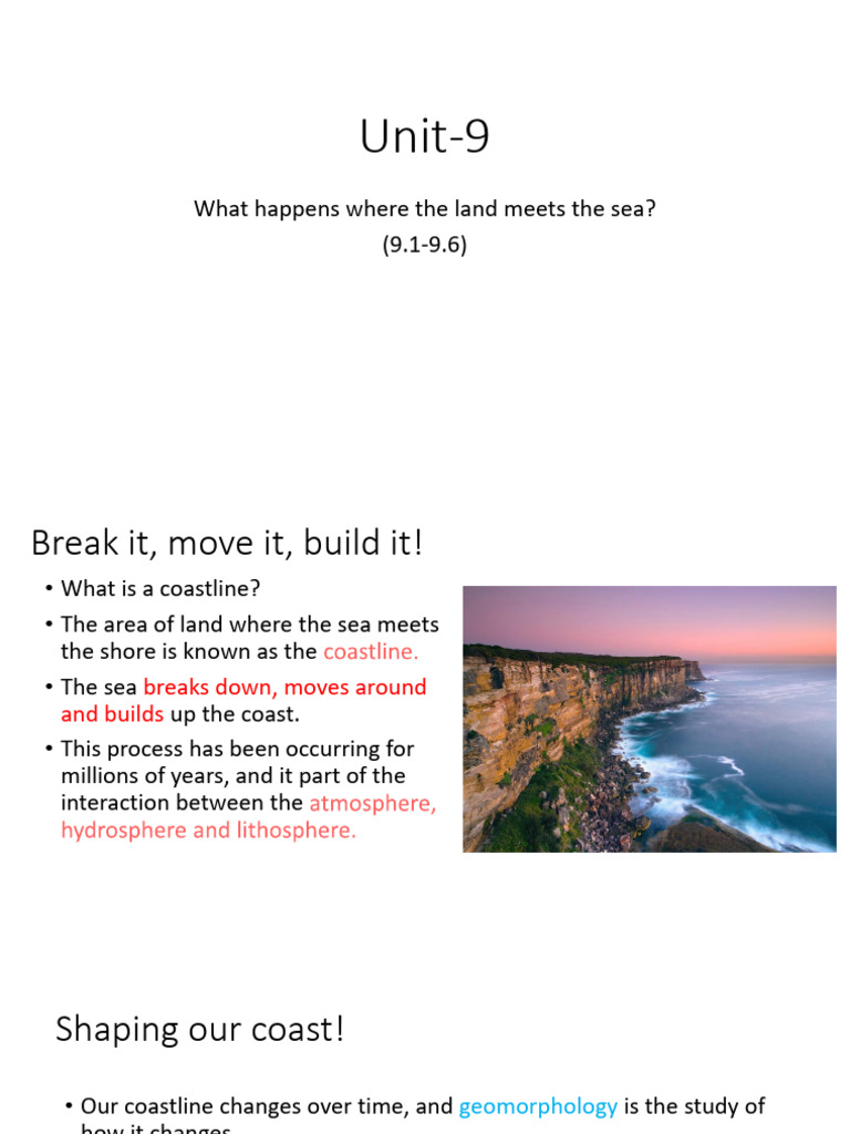 Unit 9 (Note) | PDF | Beach | Geomorphology