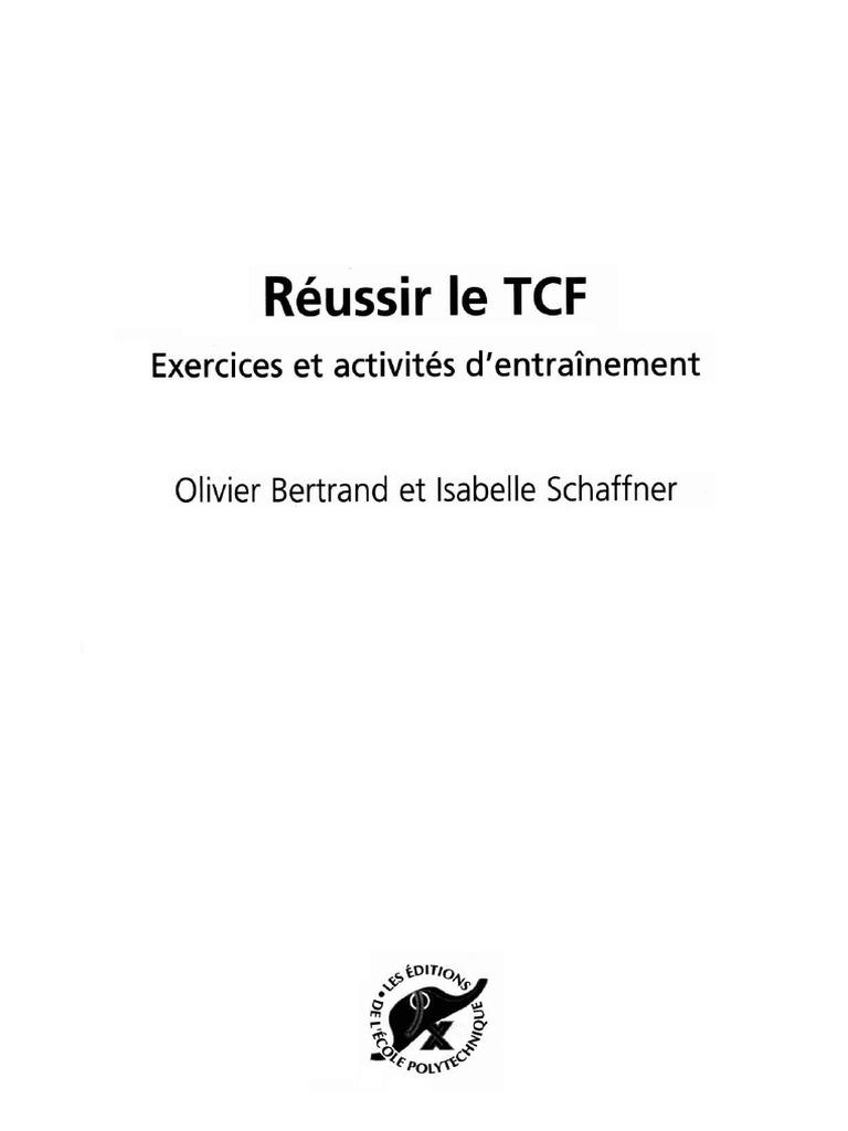 Reussir Le TCF | PDF