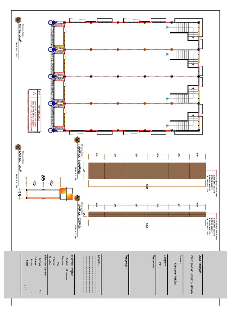 Detail Pekerjaan Fasad Acp | PDF