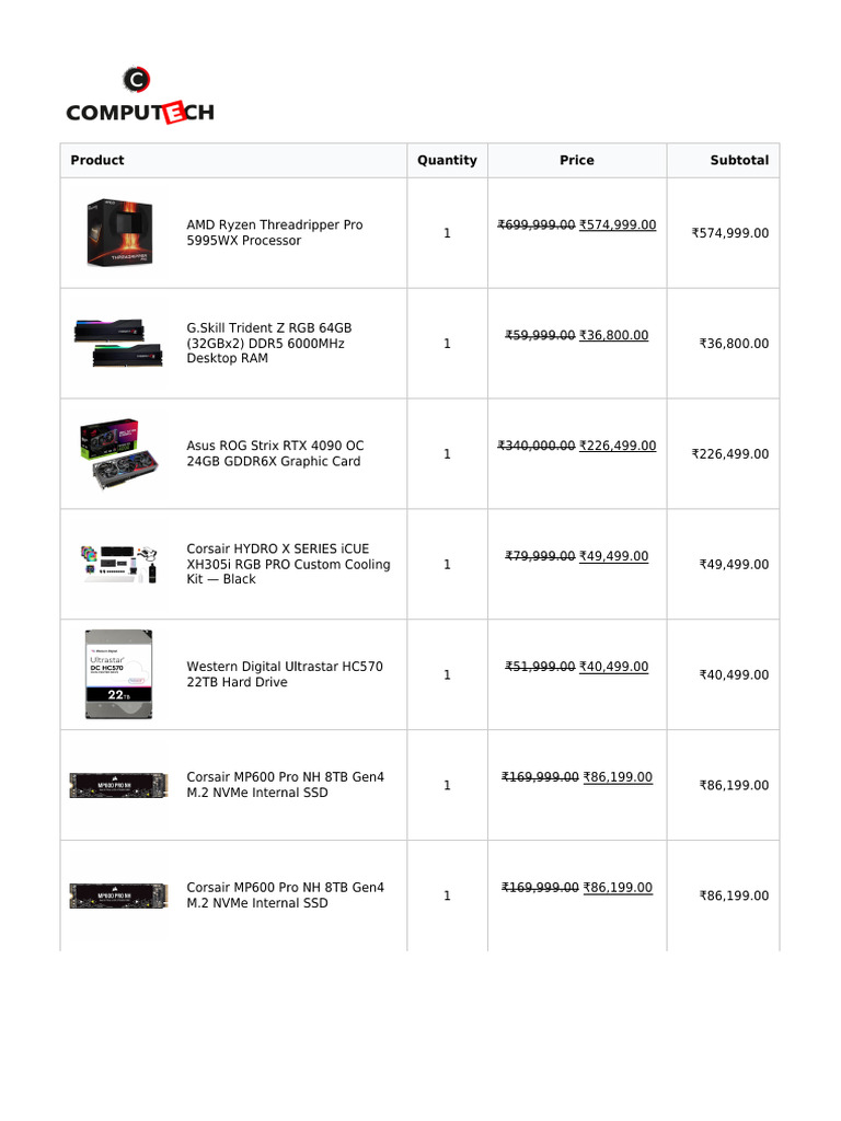 Product Builder | PDF | Computer Architecture | Consumer Electronics