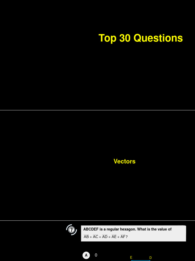 Top 30 Questions | PDF | Force | Velocity