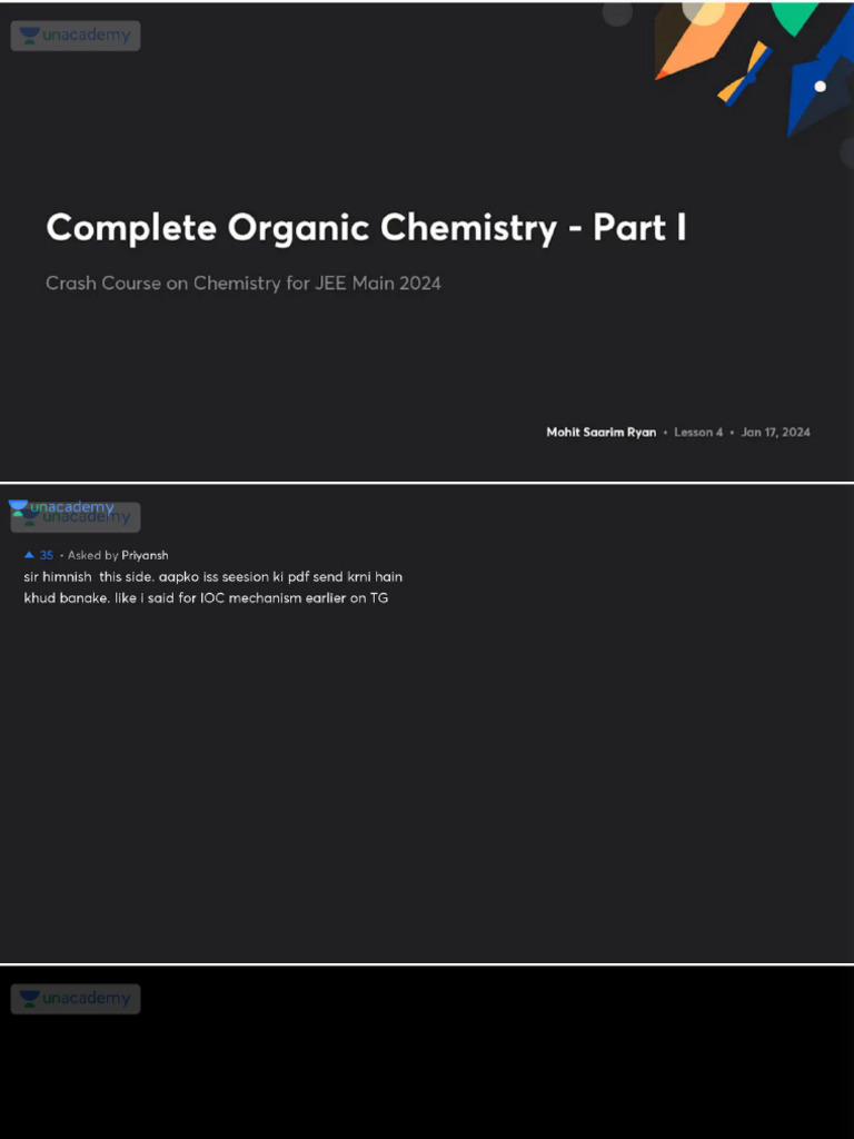 Complete Organic Chemistry Part I No Anno | PDF Complete Organic Chemistry Part I No Anno | PDF