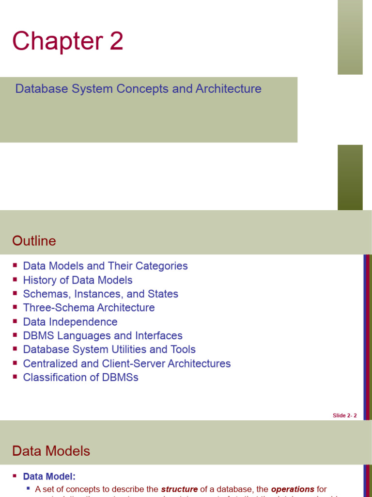 Chapter 2 | PDF | Databases | Data Model