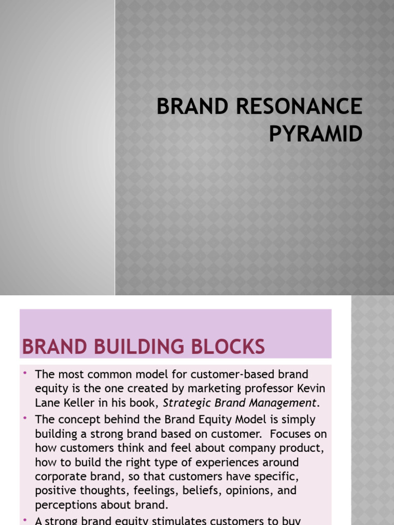 Brand Resonance Pyramid Guide | PDF | Brand | Tea