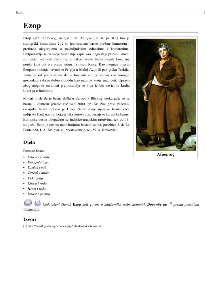 Ezop | PDF