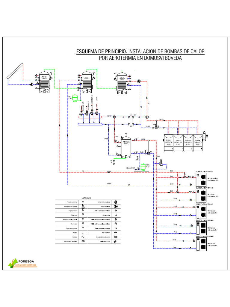 Esquema Hidraulico Aerotermia Domusvi Boveda Model | PDF