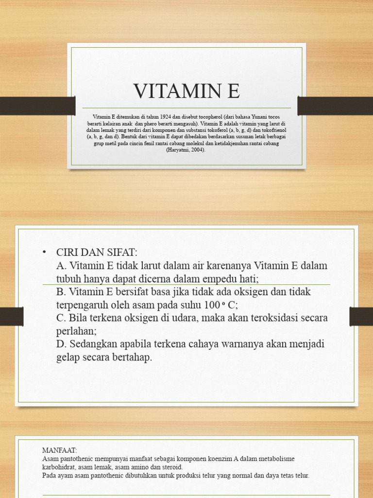 Vitamin e | PDF