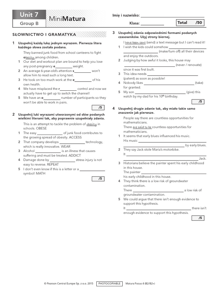 Unit 7 MiniMatura Group B 2 | PDF | Alan Turing | Science