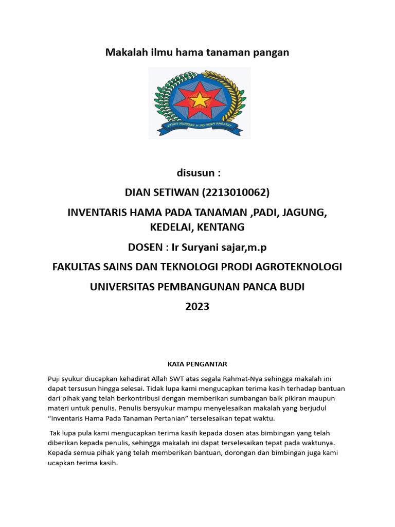 Ilmu Hama Tanaman Dian Setiawan | PDF