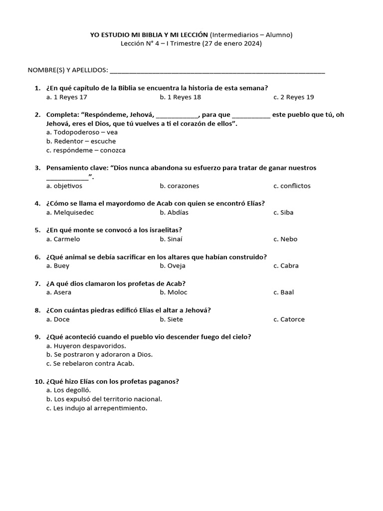 Lección 4 Intermediarios - Alumno - 2024 | PDF